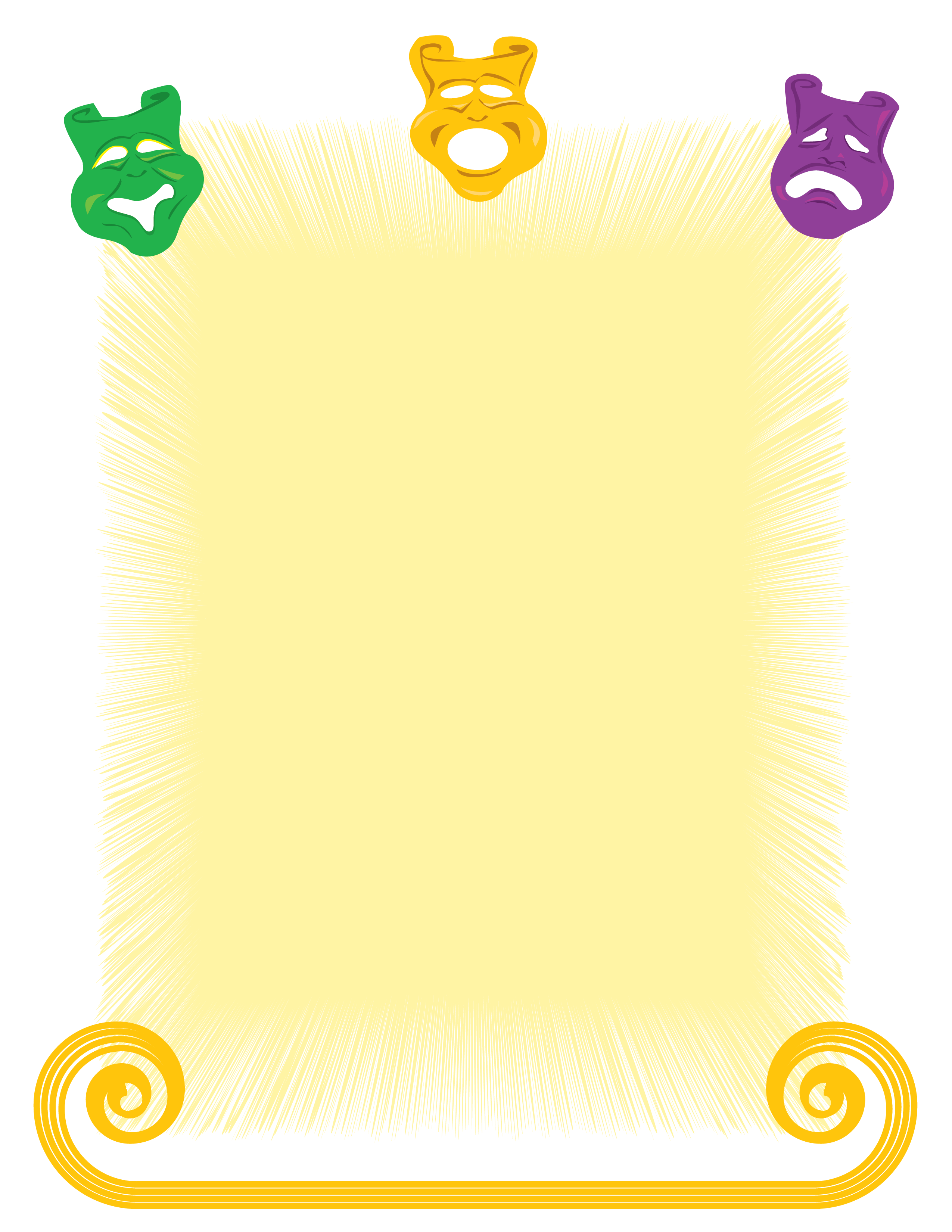 Mardi Gras Clip Art Borders